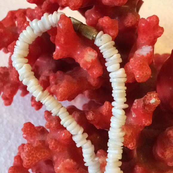 Vintage | Jewelry | Vintage Jade Shell Necklace | Poshmark